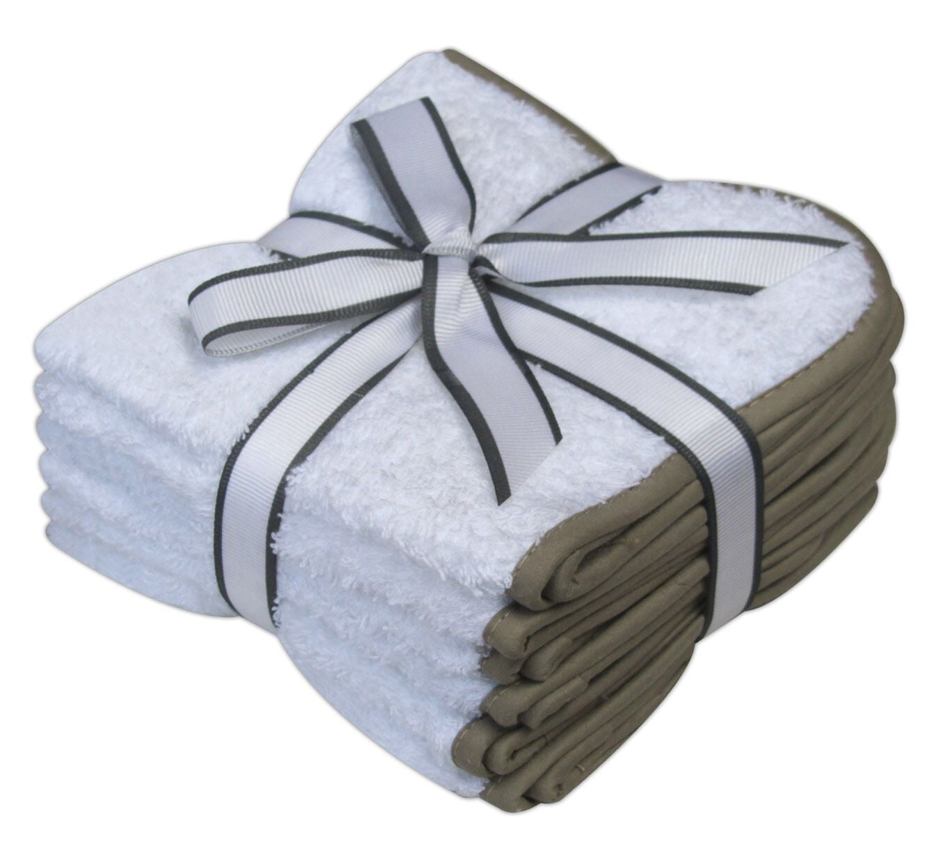 6 Piece Luxury Hotel Collection Face Cloths / Flannels | Quick Cleaning ...